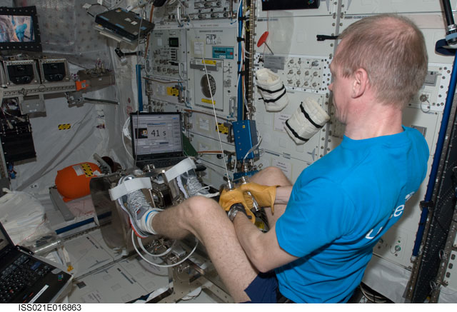 Astronauts Working Out